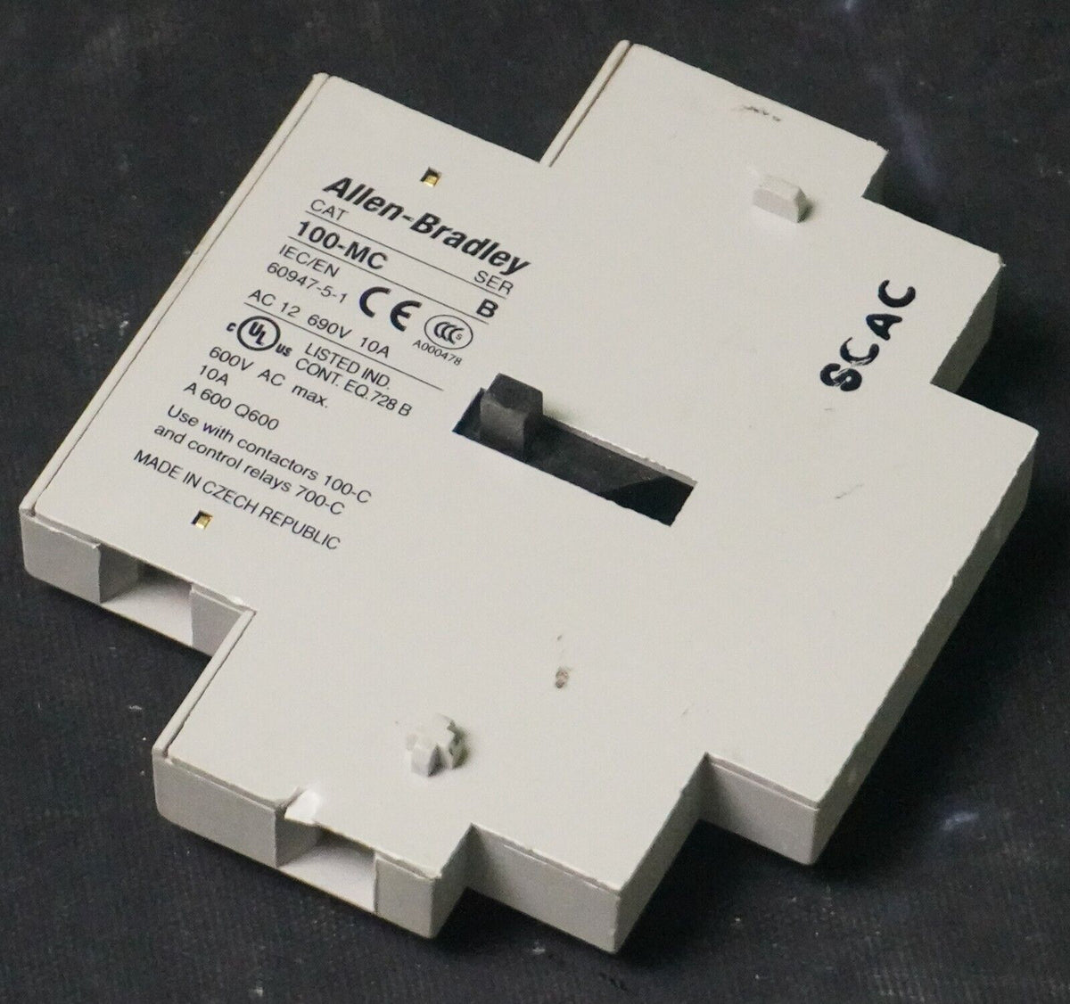 Allen Bradley 100-MC Electrical Interlock Auxiliary Contact, Series B ...